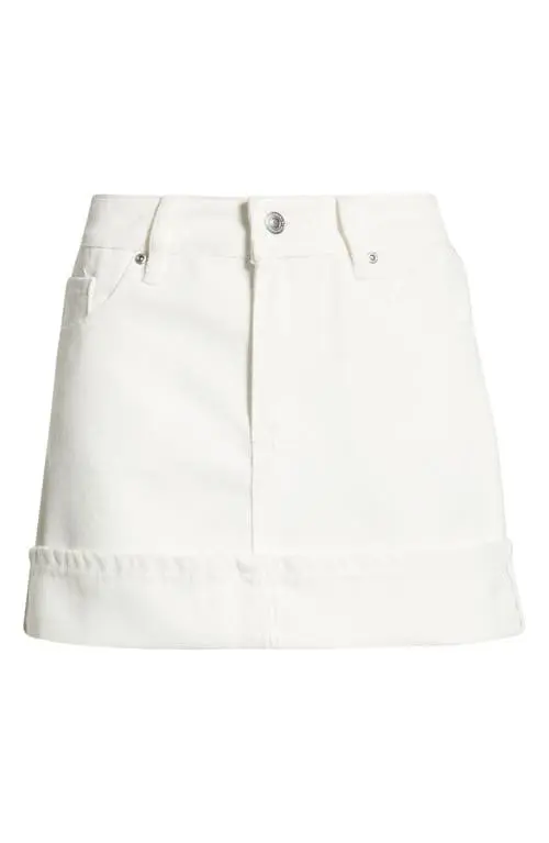 FADE OUT LOUD Alex Cuffed Selvedge Mini Skirt