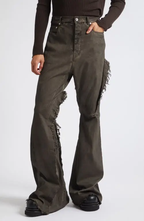 Rick Owens Bolan Distressed Bootcut Jeans