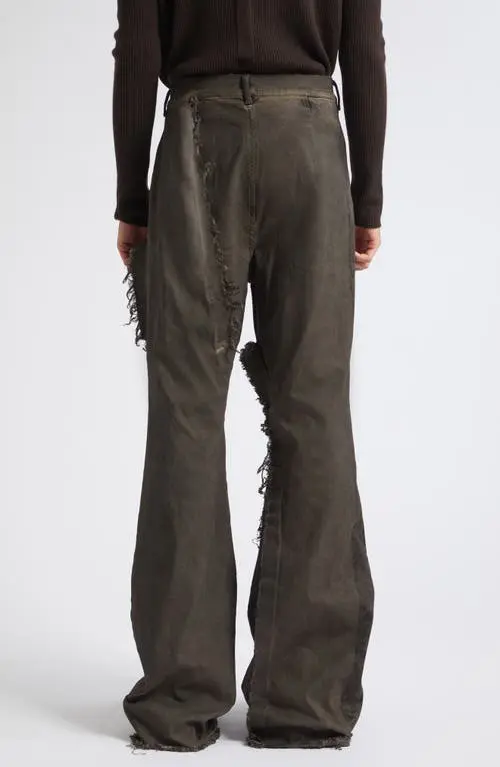 Rick Owens Bolan Distressed Bootcut Jeans