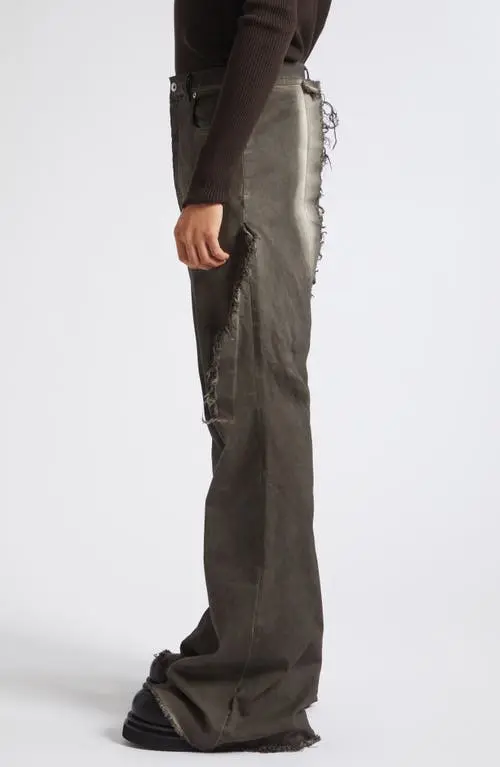 Rick Owens Bolan Distressed Bootcut Jeans