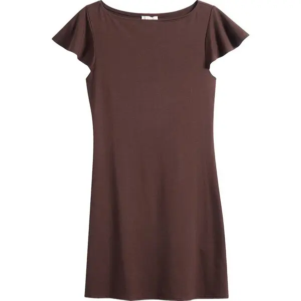 REFORMATION Jensen Knit Dress - Mole