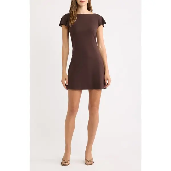 REFORMATION Jensen Knit Dress - Mole