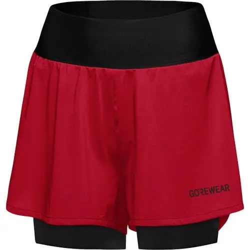 GOREWEAR Concurve 3in 2-in-1 Running Shorts - Utility Red/black