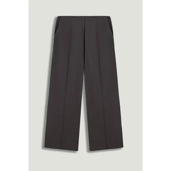 NOCTURNE Wide Leg Fluid Pants - Anthracite