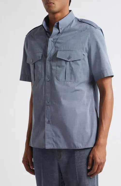 MAISON MARGIELA Foldable Short Sleeve Button-down Shirt