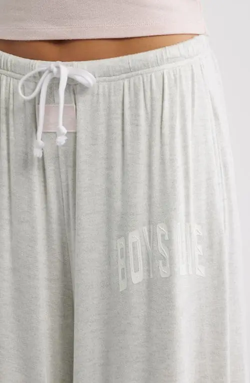 BOYS LIE Leah Wide Leg Lounge Pants With Graphic Detail