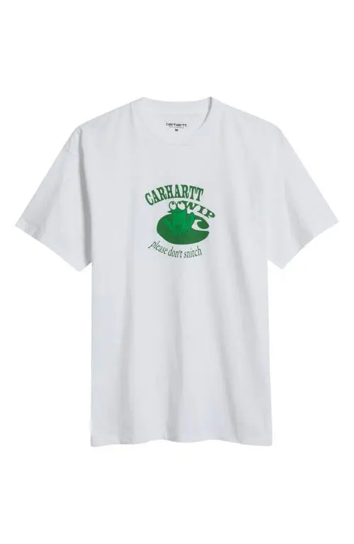 Carhartt Work In Progress Don't Snitch Organic Cotton T-shirt