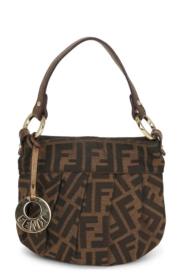 FWRD RENEW Fendi Zucca Mini Chef Shoulder Bag