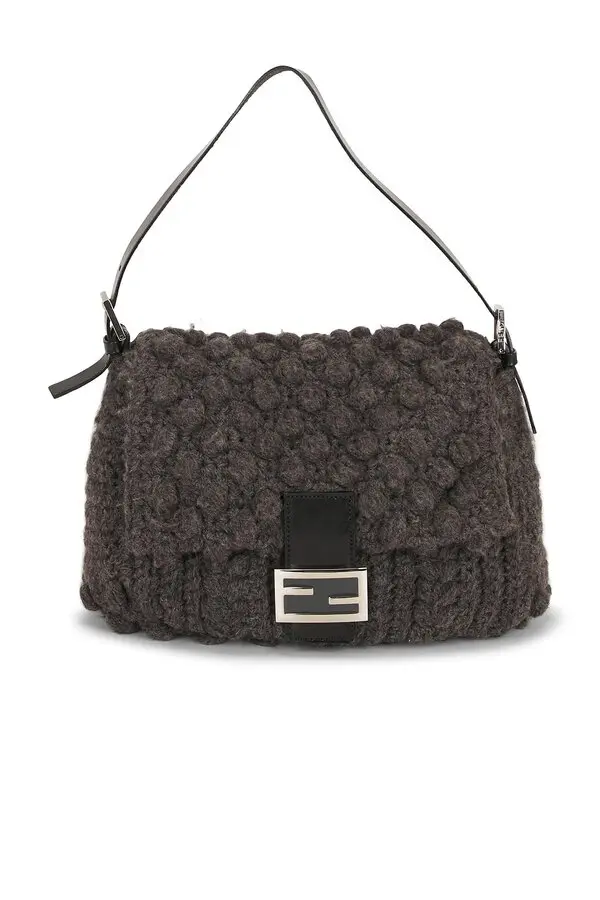 FWRD RENEW Fendi Crochet Mama Baguette Shoulder Bag