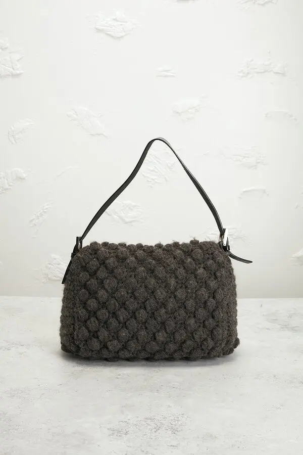 FWRD RENEW Fendi Crochet Mama Baguette Shoulder Bag