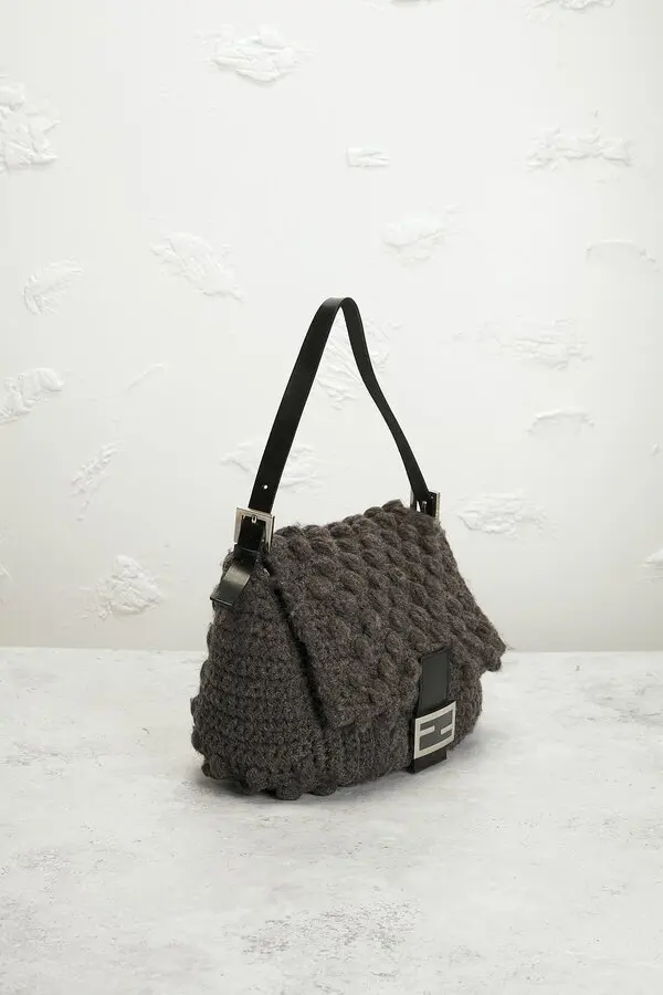 FWRD RENEW Fendi Crochet Mama Baguette Shoulder Bag