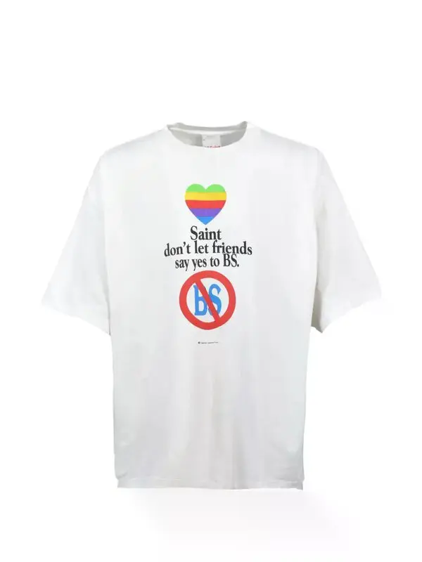 SAINT MXXXXXX Graphic-print T-shirt - White