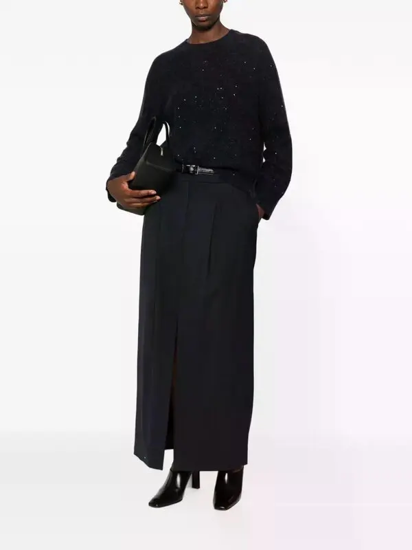 Fabiana Filippi Sequin Embellished Crew Neck Sweater