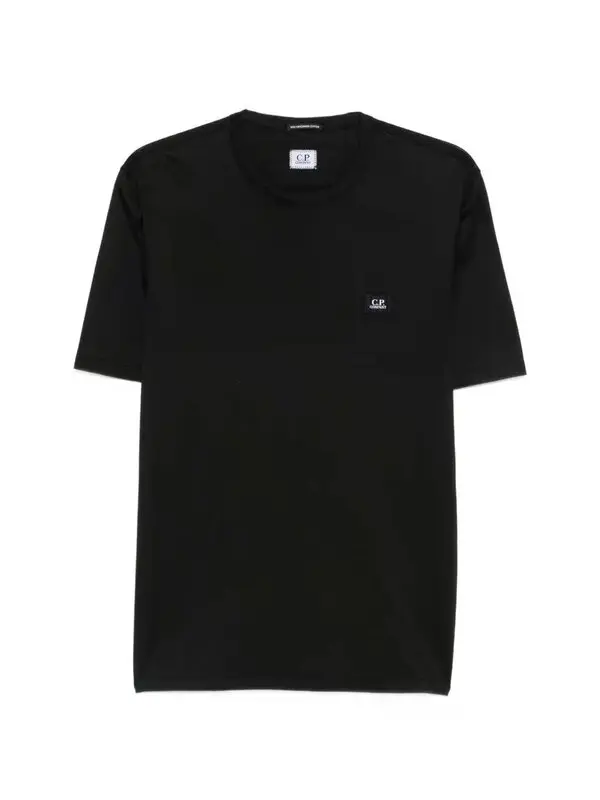 C.P. COMPANY Logo-patch T-shirt - Black