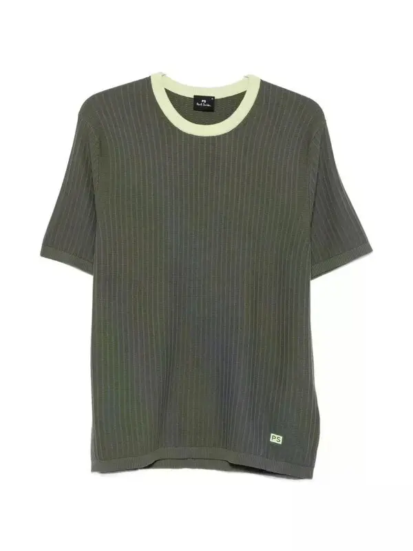 Paul Smith Ribbed-knit T-shirt - Green