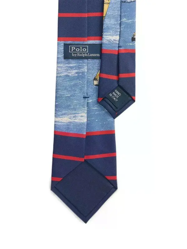 Polo Ralph Lauren Silk Sailing Print Neck Tie