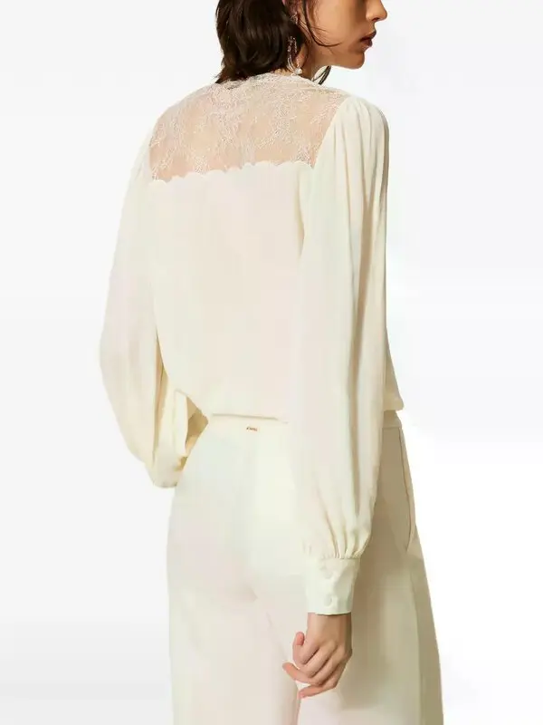 TWINSET Jacquard Shirt With Lace