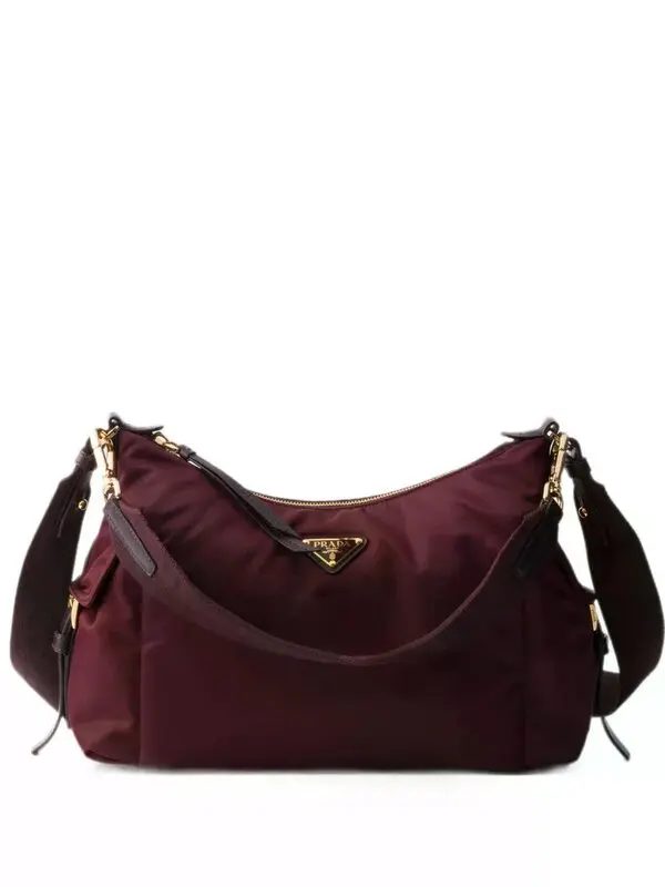 Prada Explore Large Re-nylon And Leather Bag - Red