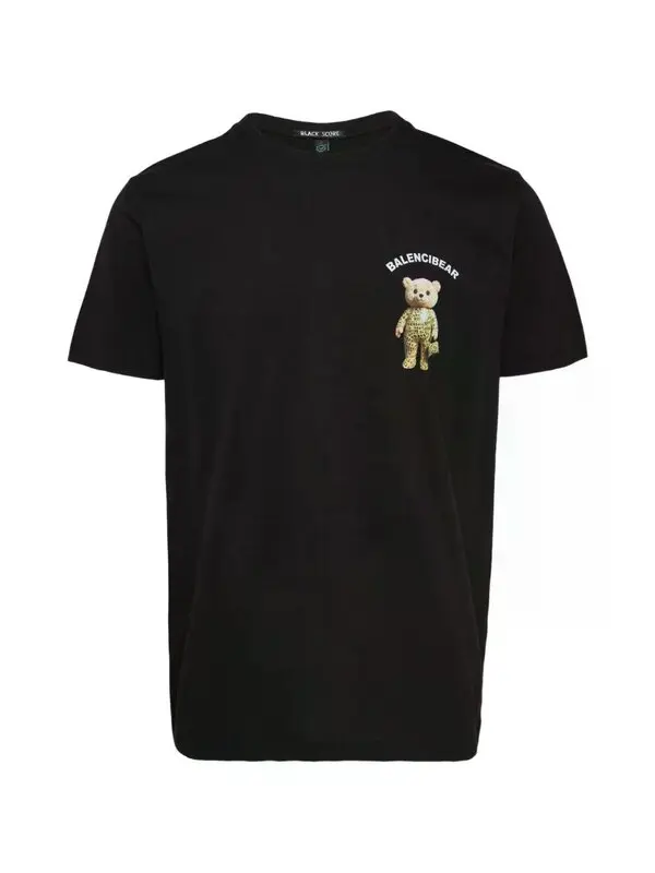 BLACK SCORE Balencibear Graphic-print T-shirt - Black