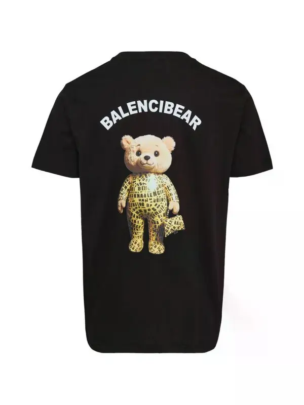 BLACK SCORE Balencibear Graphic-print T-shirt - Black