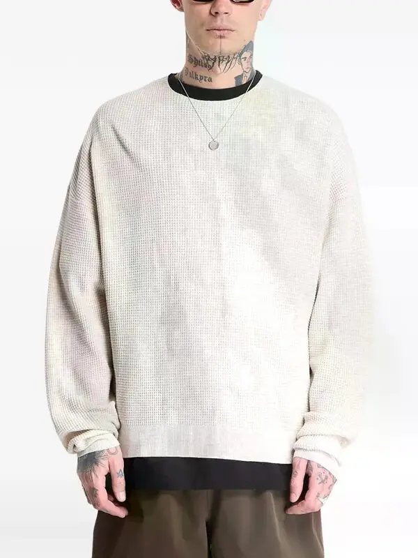 Fear Of God Waffle-knit 90s Sweater - Neutrals