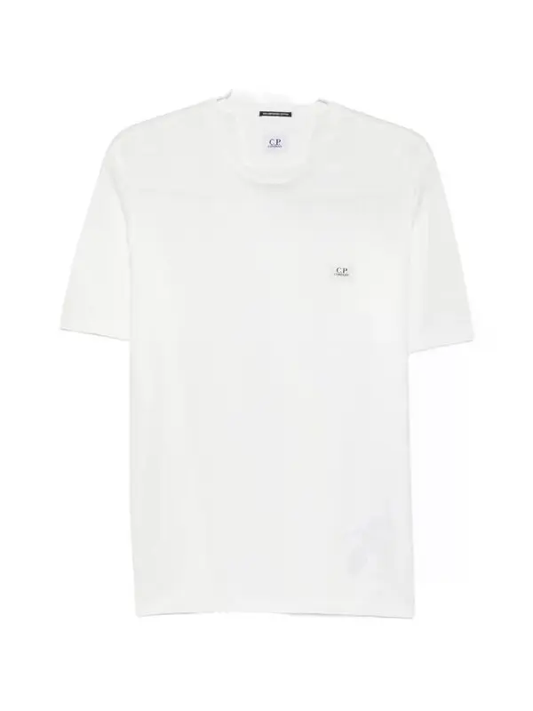 C.P. COMPANY Logo-patch Jersey T-shirt - White