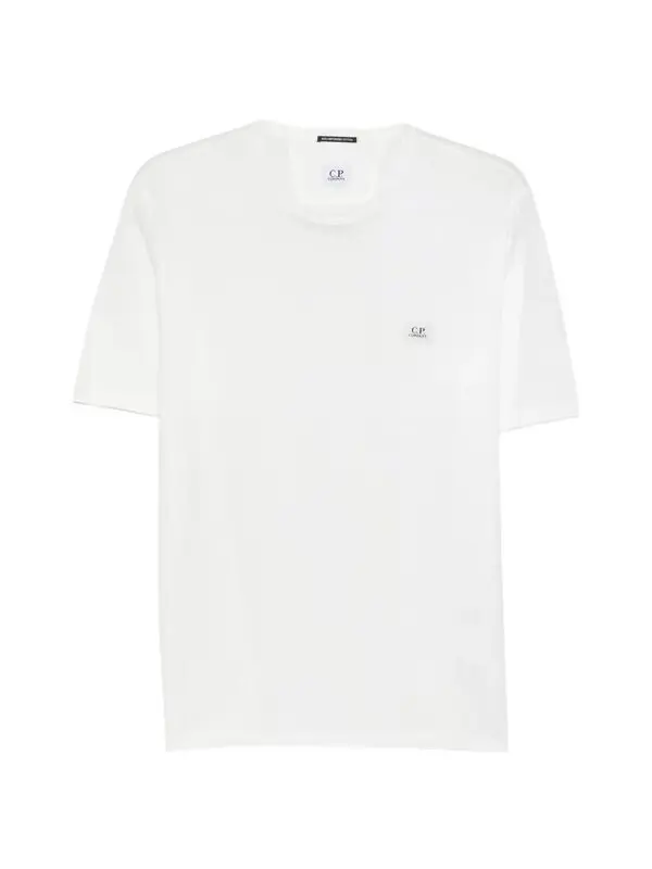 C.P. COMPANY Logo-patch Jersey T-shirt - White