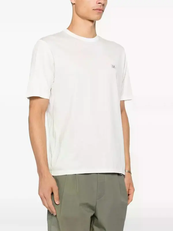 C.P. COMPANY Logo-patch Jersey T-shirt - White