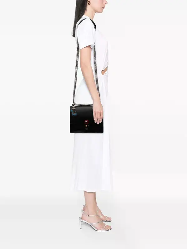 Fendi Kan I Small Leather Crossbody Bag