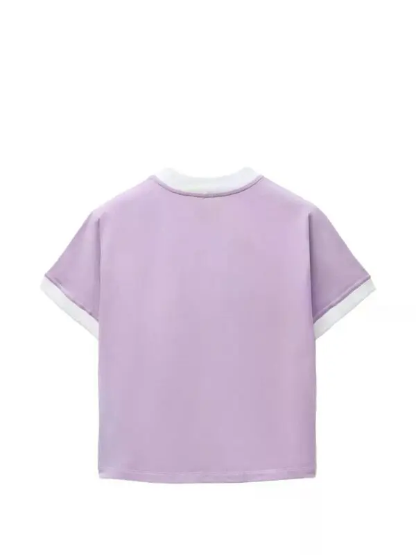 Versace Embroidered Logo Stretch Cotton-jersey T-shirt