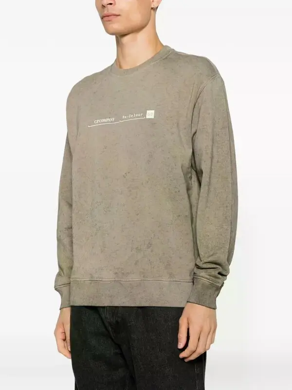 C.P. COMPANY Logo-print Cotton Sweatshirt