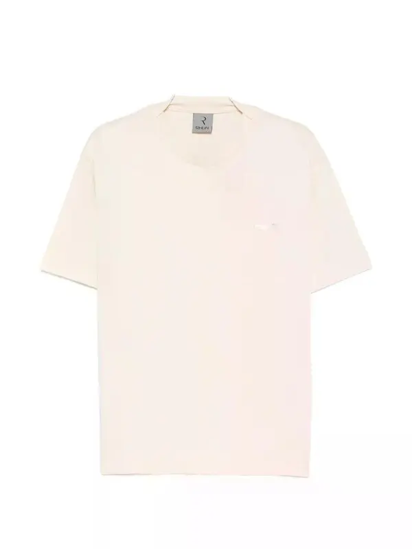 RHUN Logo-patch T-shirt - Neutrals