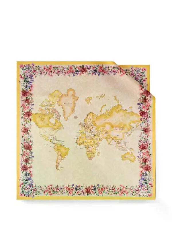 ALVIERO MARTINI 1° CLASSE Floral-print Scarf