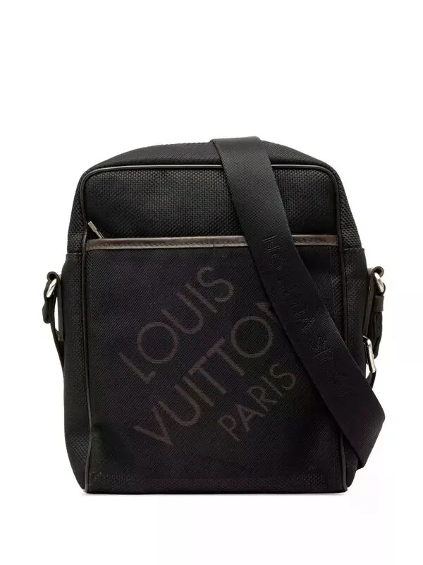 LOUIS VUITTON 2009 Damier Geant Citadin Crossbody Bag - Black