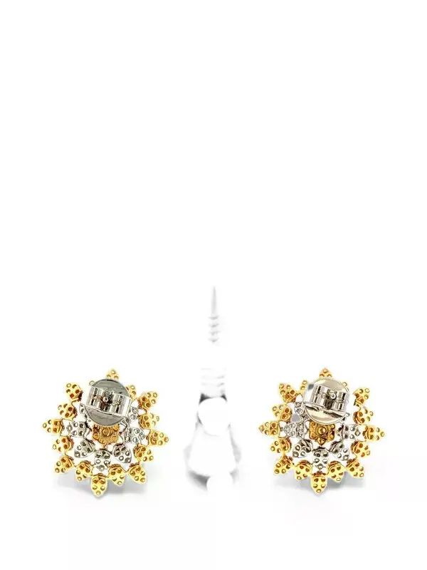HYT JEWELRY Flower Diamond Earrings - Gold