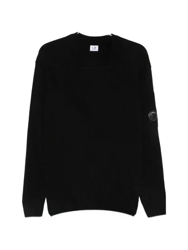 C.P. COMPANY Lambswool Sweater - Black