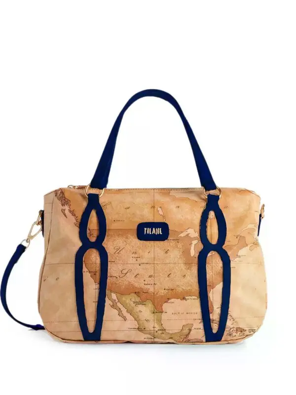 ALVIERO MARTINI 1° CLASSE Geo Classic Map Print Tote Bag