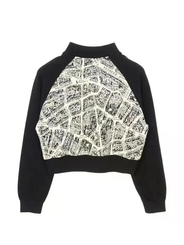 Dior 2000s Plan De Paris Full-zip Sweater - Black
