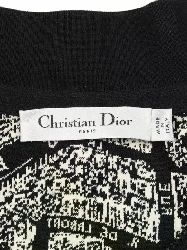 Dior Plan De Paris" Full-zip Sweater