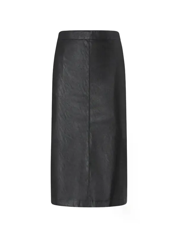Pinko Nappa-leather-effect Pencil Skirt - Black