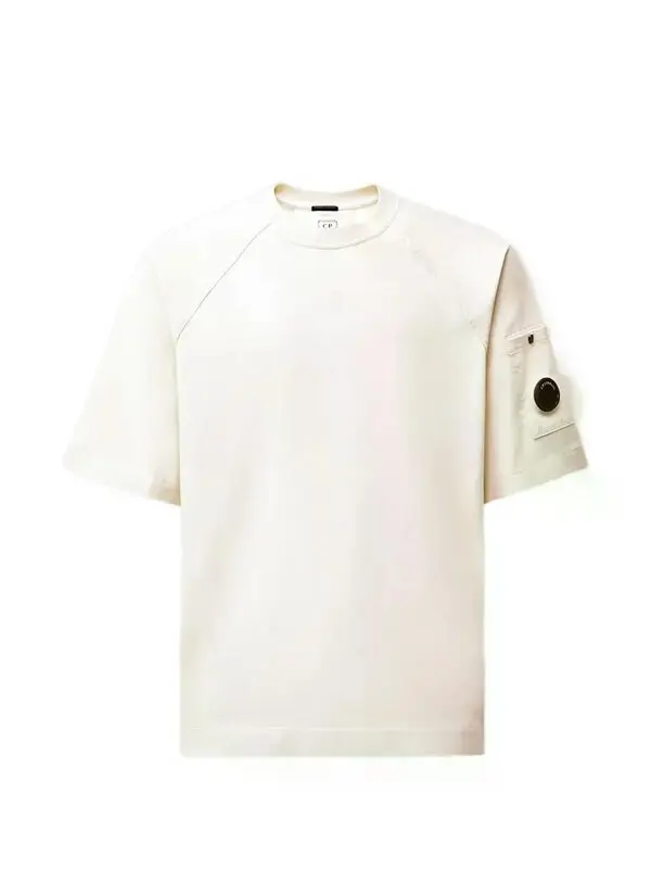 C.P. COMPANY Lens-detail Raglan-sleeve T-shirt - White
