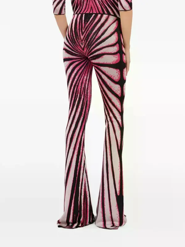 Roberto Cavalli Printed Flared Trousers