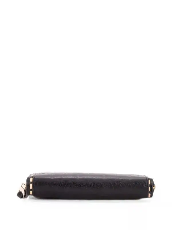 LOUIS VUITTON Zippy Wallet Whipstitch Monogram Empreinte Leather Small Wallets