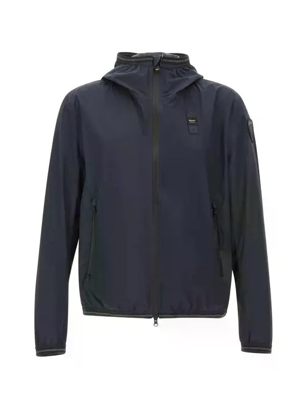 BLAUER. Farrin Hooded Windbreaker - Blue