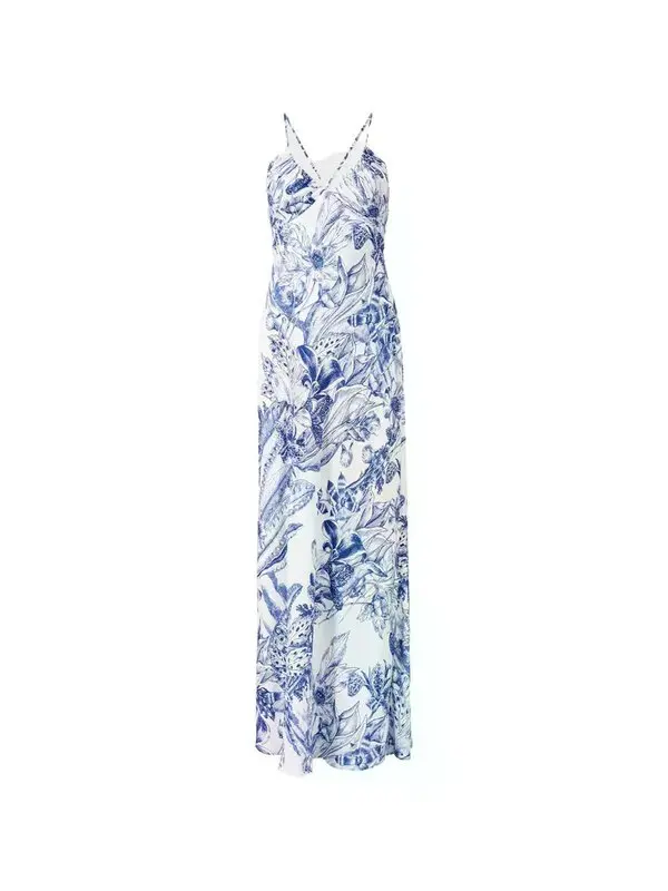 Melissa Odabash Floral-print Jacey Maxi Dress - White