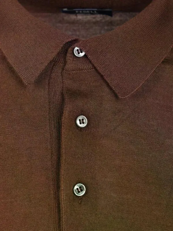 Fedeli Button-fastening Fine-knit Sweater