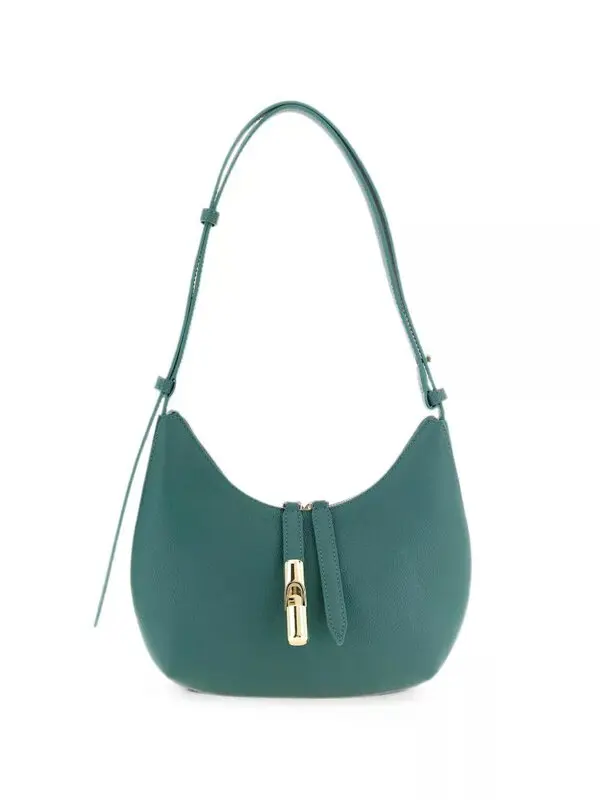 Furla Goccia Leather Shoulder Bag - Green