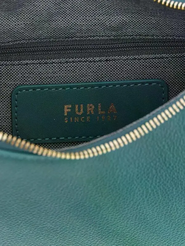 Furla Goccia Leather Shoulder Bag - Green