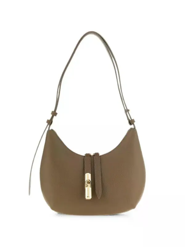 Furla Goccia Leather Shoulder Bag - Brown