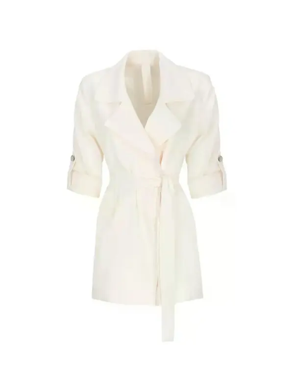 Marella Belted Notch-lapel Duster Coat